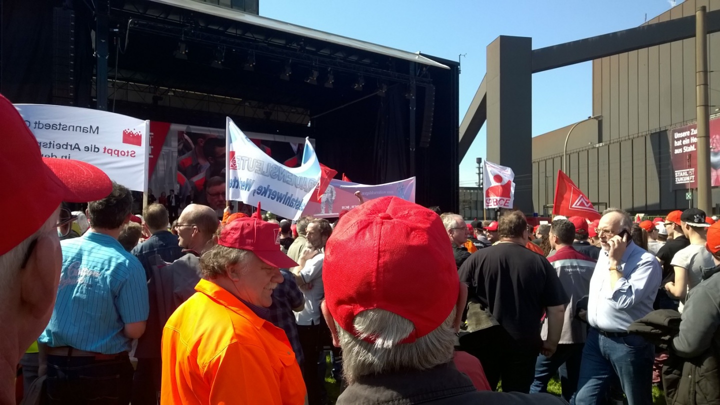 German steelworkers raise their voice | IndustriALL