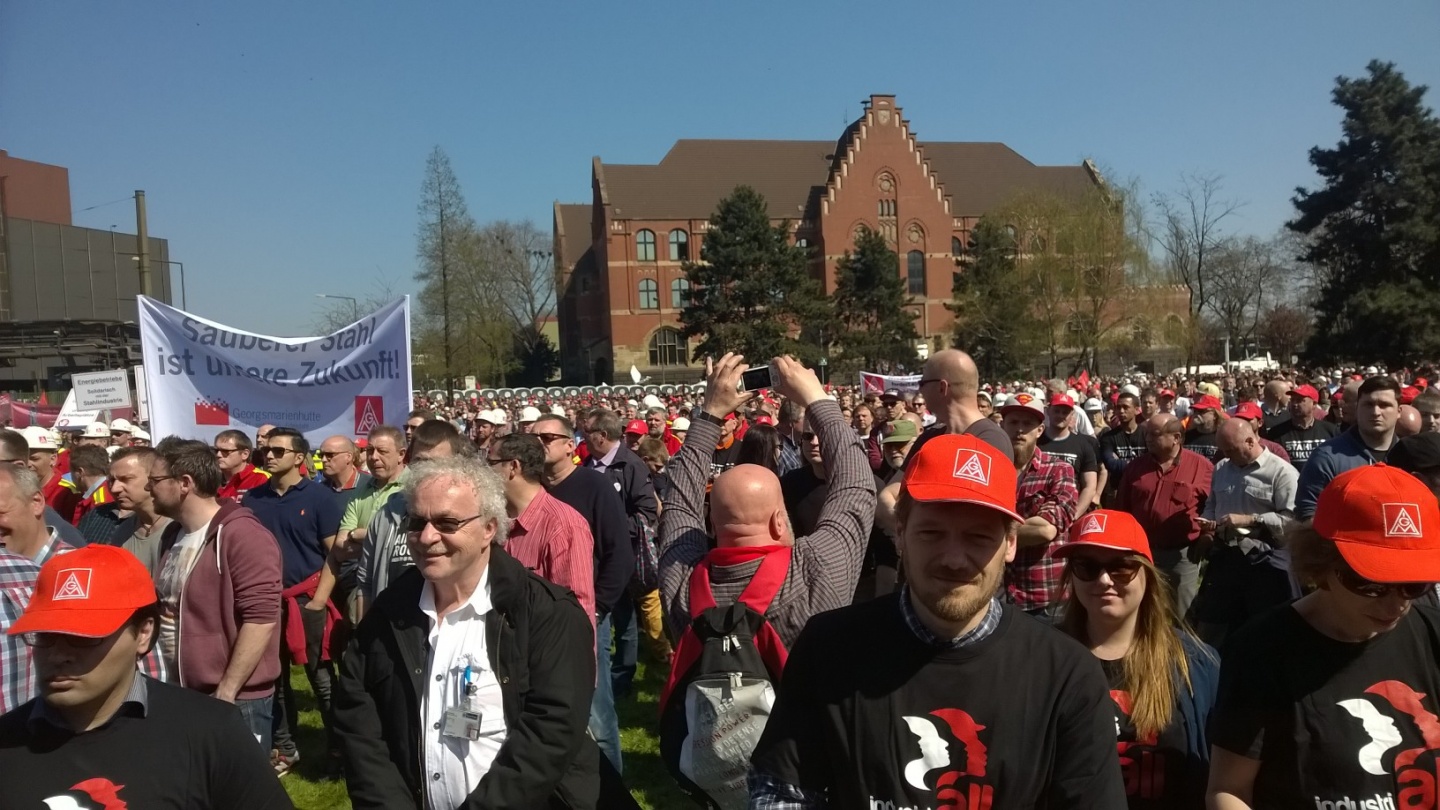 German steelworkers raise their voice | IndustriALL