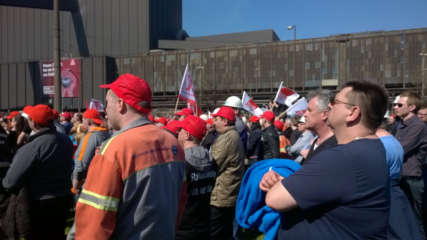 German steelworkers raise their voice | IndustriALL