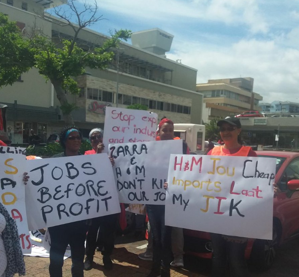 SACTWU protests in defense of local manufacturing | IndustriALL
