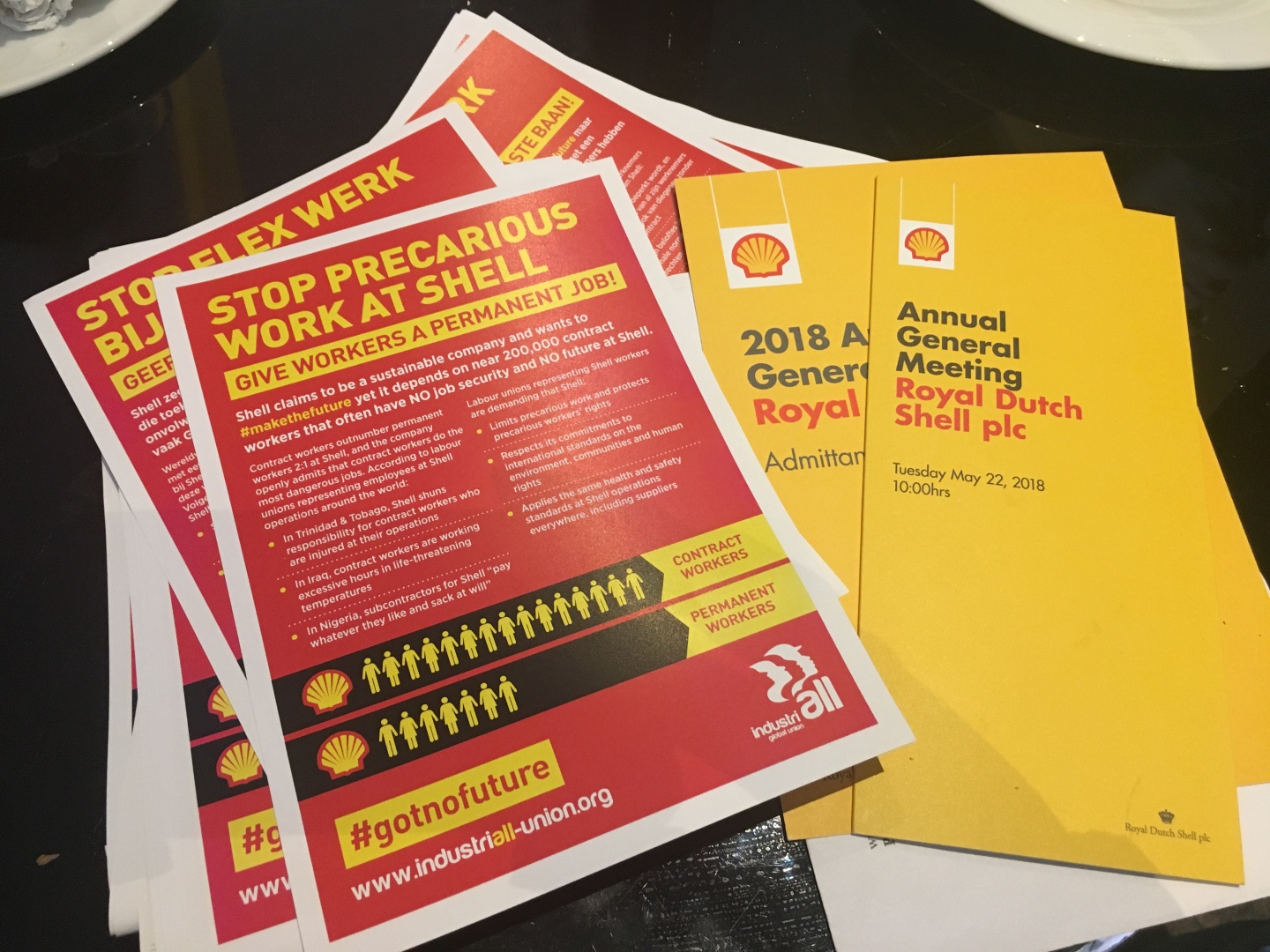 Shell unable to answer worker questions at AGM | IndustriALL