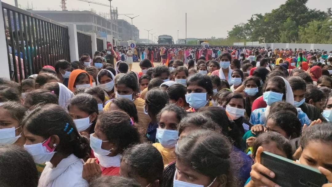 India: Workers protest in Foxconn facility | IndustriALL